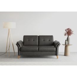 Sit & More sit&more 3-Sitzer &raquo;G&ouml;teborg&laquo; inklusive Sitztiefenverstellung und Federkern grau B/H/T: 191cm x 90cm x 102cm, Luxus-Microfaser, Inklusive 