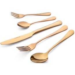 ECHTWERK Besteck-Set &raquo;Sorrent&laquo; Tafelbesteck, Stonewashed braun Chromnickelstahl 18/10 30 Stk.