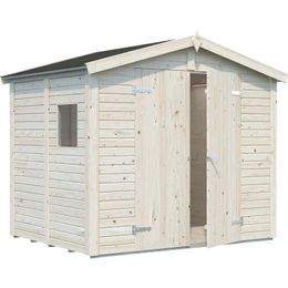 Palmako Ger&auml;tehaus &raquo;Dan&laquo; natur beige Massivholz Einheitsgr&ouml;&szlig;e