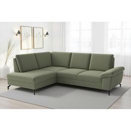 Sit & More sit&more Ecksofa &raquo;Chelsea L-Form, B: 264 cm, mit Armteil-& Sitztiefenverstellung&laquo; optional Schlaffunktion und Bettkasten 95% Polyester, 5% Polyamid B/