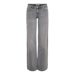 Only Jeans mit weitem Bein in Light Grey Denim | Gr.: W31/L36