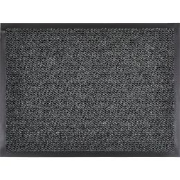 ANDIAMO Fu&szlig;matte &raquo;Venus, Made in Belgium&laquo; rechteckig 20 mm H&ouml;he Schmutzfangmatte, meliert, rutschhemmender R&uuml;ckseite grau Polypropylen (PP) B : 58cm 1 Stk., 