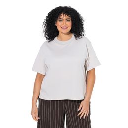 Ulla Popken Shirt in graubeige | Gr.: 54-56