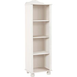 OTTO home B&uuml;cherregal &raquo;Mette&laquo; Mit 3 Einlegeb&ouml;den, H&ouml;he 140 cm wei&szlig; B/H/T: 45cm x 140cm x 30cm, 1 Stk. offene F&auml;cher