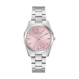 Bulova Damen Quarzuhr &raquo;Surveyor&laquo; Armbanduhr, Damenuhr, Edelstahlarmband, analog rosa Einheitsgr&ouml;&szlig;e
