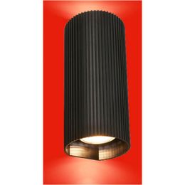 Briloner Leuchten LED Wandleuchte &raquo;IDA&laquo; GU10 1 Stk. 8,5x20x8 cm, Wohnzimmer, Flur, Schlafzimmer schwarz 2, &Oslash; 8,5cm H: 20cm, 1 Stk.