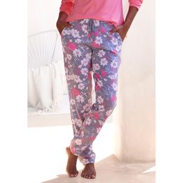 Vivance Dreams By Lascana Damen Vivance Dreams by Lascana Pyjamahose mit sch&ouml;nem Alloverdruck bunt 48/50, N-Gr