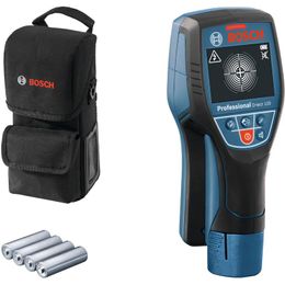 Bosch Professional Leitungsortungsger&auml;t &raquo;WALLSCANNER D-TECT 120&laquo; Set blau Kunststoff Zuverl&auml;ssige Ortung von Metall, Stromleitungen, Holz und Kunststoffrohren. Pr&auml;zise 