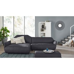 Creation BY ROLF BENZ Ecksofa &raquo;CR.480, Designecksofa, L-Form&laquo; Wahlweise aus Leder oder Chenille schwarz Luxus-Microfaser (100% Polyester) B/H/T: 298cm