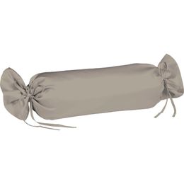 Fleuresse Kissenbez&uuml;ge &raquo;Colours&laquo; edler, b&uuml;gelfreier Interlock-Jersey aus 100% Baumwolle grau Interlock-Jersey, Obermaterial: 100% Baumwolle B/L: 15cm 