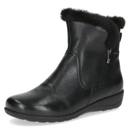 Caprice Damen Winterboots , Winterstiefelette, Zierrei&szlig;verschluss an der Au&szlig;enseite, H-Weite schwarz 41