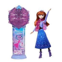 Mattel Anziehpuppe &raquo;Disney Die Eisk&ouml;nigin Jewel Reveal, Eisl&auml;uferin Anna&laquo; blau Einheitsgr&ouml;&szlig;e Anziehpuppe