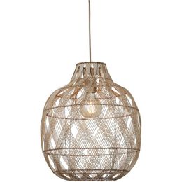 GOOD&MOJO H&auml;ngeleuchte &raquo;MENDOZA&laquo; E27 beige 1, &Oslash; 40cm H: 253cm