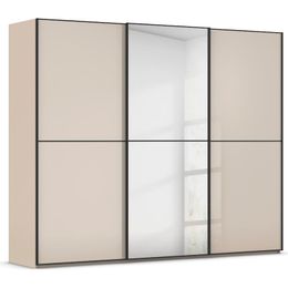 Rauch Schwebet&uuml;renschrank &raquo;Kleiderschrank Schrank Garderobe Schlafzimmerschrank SCALE-DUO&laquo; edle zweigeteilte T&uuml;ren Spiegel/Glas-Mix 3 Zierleisten MADE