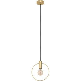 Eglo H&auml;ngeleuchte &raquo;MANIZALES&laquo; E27 1 Stk. H&auml;ngeleuchte in messing aus Stahl - exkl. E27 - 40W grau H: 110cm, 1 Stk.