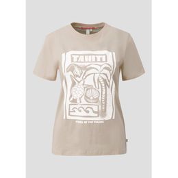 QS T-Shirt in 93D1_beige | Gr.: M
