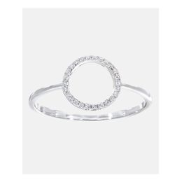 Diamant L'&eacute;ternel Ring aus 375 Wei&szlig;gold mit Diamant | Gr.: 55