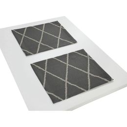 Adam Platzset &raquo;Casket Valdelana&laquo; schwarz Obermaterial: 100% Baumwolle B/L: 30cm x 40cm, 2 Stk., Bio-Baumwolle, eckig