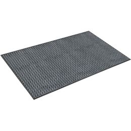 wash+dry by Kleen-Tex Teppich &raquo;Duo Denim&laquo; rechteckig 9 mm H&ouml;he rutschhemmend, In- und Outdoor geeignet, waschbar grau Polyamid B : 75cm 1 Stk., 9mm, L