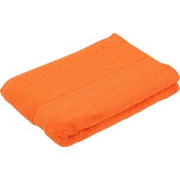 G&ouml;zze Badetuch &raquo;New York&laquo; moderne Uni-Farben, strukturierte Borte, 100% Baumwolle, in 2 Gr&ouml;&szlig;en orange Frottier, Obermaterial: 100% Baumwolle B/L: 