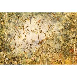 ARCHITECTS PAPER Fototapete &raquo;Atelier 47 Paradise 1&laquo; floral glatt Vlies, Wand, Schr&auml;ge, Decke gelb Vlies B/L: 4m x 2,7m