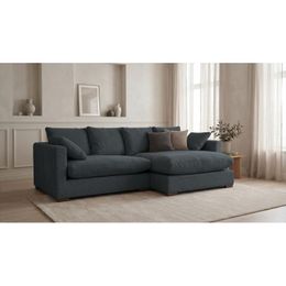 OTTO home Ecksofa &raquo;Coray&laquo; Breite 266 cm, extra weich und kuschelig, mit Federn und Daunen grau 100% Polyester B/H/T: 266cm x 80cm x 153cm, Cord, 