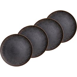M&auml;ser M&Auml;SER Dessertteller &raquo;POWERFUL, Dessertteller Set, Porzellan&laquo; Teller Set schwarz Porzellan 21cm