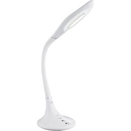 Globo LIGHTING LED Tischleuchte &raquo;PATTAYA&laquo; LED-Modul 1 Stk. warmwei&szlig; - kaltwei&szlig; Schreibtischlampe, Tischlampe, B&uuml;ro, Arbeitszimmer silber 1 Stk.