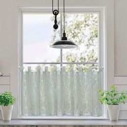 GERSTER Scheibengardine &raquo;Elfi&laquo; Schlaufen 1 Stk. tlg. SB-Schlaufenbistro "Elfi" Bio BW beige Voile, Baumwolle 50cm, Schlaufen, 150cm