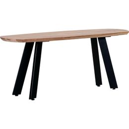 GUTMANN FACTORY Essbank 1 Stk. tlg. beige Massivholz B/H/T: 100cm x 45cm x 40cm, Breite 100cm