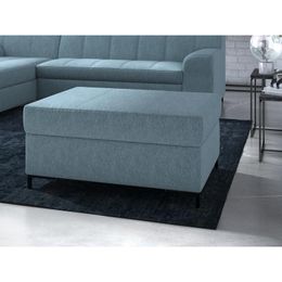 Home Affaire Polsterhocker &raquo;Balme&laquo; passend zur Serie "Balme" blau 95% Polyester, 5% Nylon B/H/T: 85cm x 40cm x 61cm, Luxus-Microfaser weich