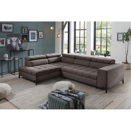 exxpo - sofa fashion Ecksofa &raquo;Bocco, hochwertige Verarbeitung, toller Sitzkomfort, bequem, L-Form&laquo; aus Luxus-Microfaser +Simply Clean - f&uuml;r besonders 
