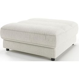 3C Candy Polsterhocker &raquo;Stripes&laquo; Passend zur Serie Stripes grau 88% Polyester, 12% Polyacryl B/H/T: 100cm x 43cm x 100cm, Cord