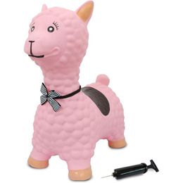 Jamara H&uuml;pftier &raquo;Lama, rosa&laquo; inkl. Luftpumpe rosa Einheitsgr&ouml;&szlig;e