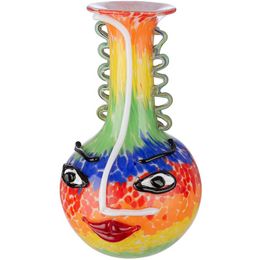 Casablanca by Gilde Tischvase &raquo;Glasart Designvase "Salvato" aus Glas&laquo; durchgef&auml;rbt, handgearbeitet und mundgeblasen bunt Glas B/H/T: 21cm x 34cm x 