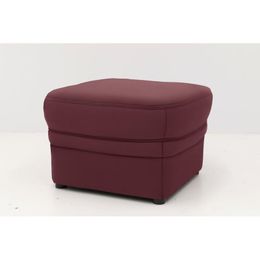 DOMO collection Hocker &raquo;Montana&laquo; rot B/H/T: 60cm x 40cm x 60cm, Kunstleder SOFTLUX