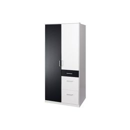 wimex Kleiderschrank &raquo;Click&laquo; ohne Spiegel wei&szlig; B/H/T: 90cm x 199cm x 58cm, T&uuml;ren: 2 Stk.