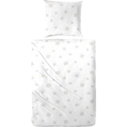 Primera Bettw&auml;sche &raquo;Sabrina&laquo; 2 Stk. mit dem Trendsymbol 2021 wei&szlig; Renforc&eacute;, Obermaterial: 100% Baumwolle B/L: 135cm x 200cm, 1 Stk., 1 Stk., Renforc&eacute;, B/L: 