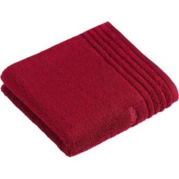Vossen Handtuch &raquo;Vienna Style Supersoft&laquo; Supersoft Baumwolle rot Webfrottier, Baumwolle B/L: 50cmx100cm, 2 Stk., Webfrottier