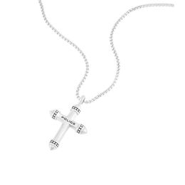 Police Herren Kette mit Anh&auml;nger &raquo;Crossrange Kreuz&laquo; silber Edelstahl, L: 55 B: 2mm