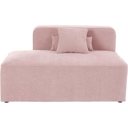 Home Affaire Recamiere &raquo;Sundstrup&laquo; Modulserie, individuelle Zusammenstellung rosa 100% Polyester B/H/T: 140cm x 76,5cm x 93cm, Samtoptik, Recamiere 
