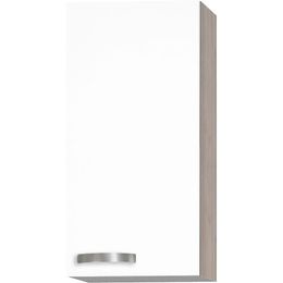 Optifit H&auml;ngeschrank &raquo;Faro&laquo;, mit Metallgriff, Breite 40 cm wei&szlig; akaziefarben, B/H/T: 40cm x 89,6cm x 34,6cm, T&uuml;ren: 1 Stk.