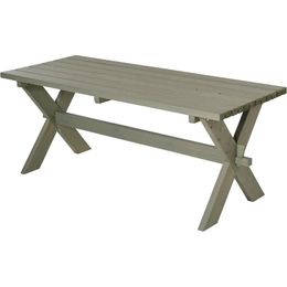 Plus Gartentisch &raquo;&raquo;Nostalgi&laquo; Plankentisch&laquo; 1 Stk. tlg. 177x76x72 cm grau B/H/T: 76cm x 72cm x 177cm