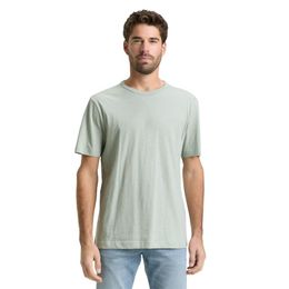 Tom Tailor Herren Tom Tailor T-Shirt mit Logo Stickerei gr&uuml;n S