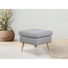 Home Affaire Hocker &raquo;Charles&laquo; passend zum Sessel "Charles" grau 100% Polyester B/H/T: 58cm x 49cm x 58cm, Struktur grob
