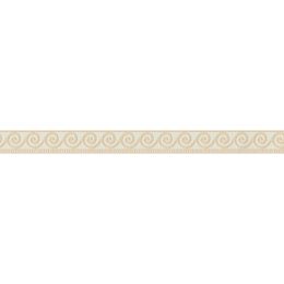 A.S. Cr&eacute;ation Bord&uuml;re &raquo;Only Borders&laquo; Motiv Retro gemustert aufgesch&auml;umt Struktur Tapete Bord&uuml;re Modern selbstklebend Borte Design Kinderzimmer beige Papier, Vinyl B