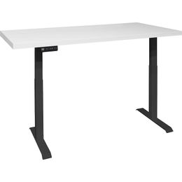 M&auml;usbacher Schreibtisch &raquo;Big System Office&laquo; Breite 160 cm, elektrisch h&ouml;henverstellbar schwarz-wei&szlig; B/H/T: 160cm