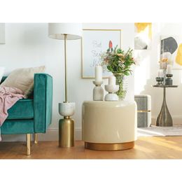 Kayoom Beistelltisch &raquo;Art Deco 250, Abstelltisch aus Metall,funktional und stabil&laquo; 1 Stk. tlg. Dekorativ, glanzvolle Lackierung, stilvolles Design beige 100%