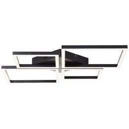 Brilliant LED Deckenleuchte &raquo;Tabea&laquo; LED-Modul 1 Stk. warmwei&szlig; - kaltwei&szlig; 58 x 80 cm, 3500lm, 3000-6500K, dimmbar, CCT, schwarz schwarz-wei&szlig; 1, H: 5cm, 1 Stk.