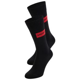 Hugo Underwear Herren HUGO Underwear Socken &raquo;RED LABEL&laquo; 2 Paar tlg. mittelhoch, verst&auml;rkte Fersen- und Zehenbereich, Rippb&uuml;ndchen 43-46